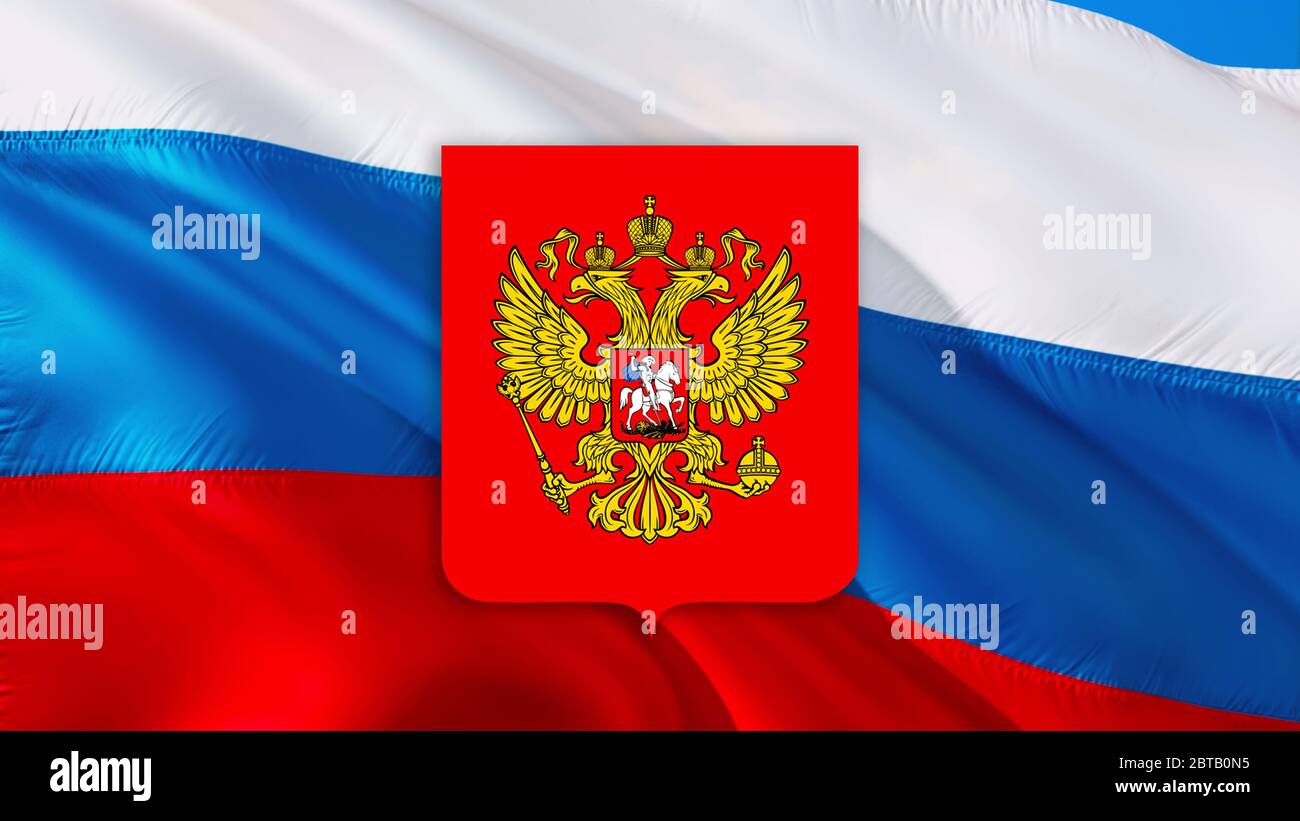 Moscow city on Russian Federation flag design. Moscow Flag Background ...