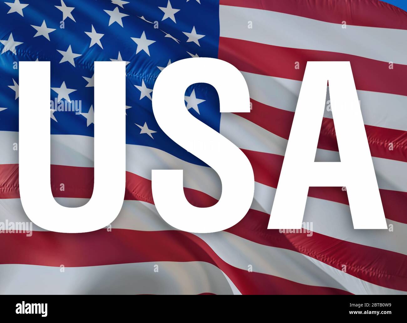 Federal Bureau of Investigation FBI flag USA flag waving in wind ...