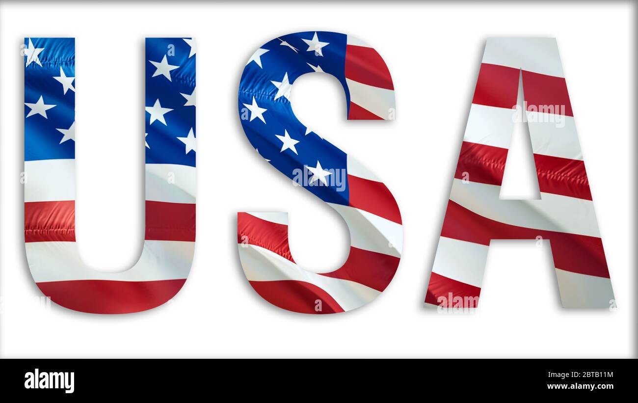 USA Flag Wave waving in wind. Realistic United States Flag background ...