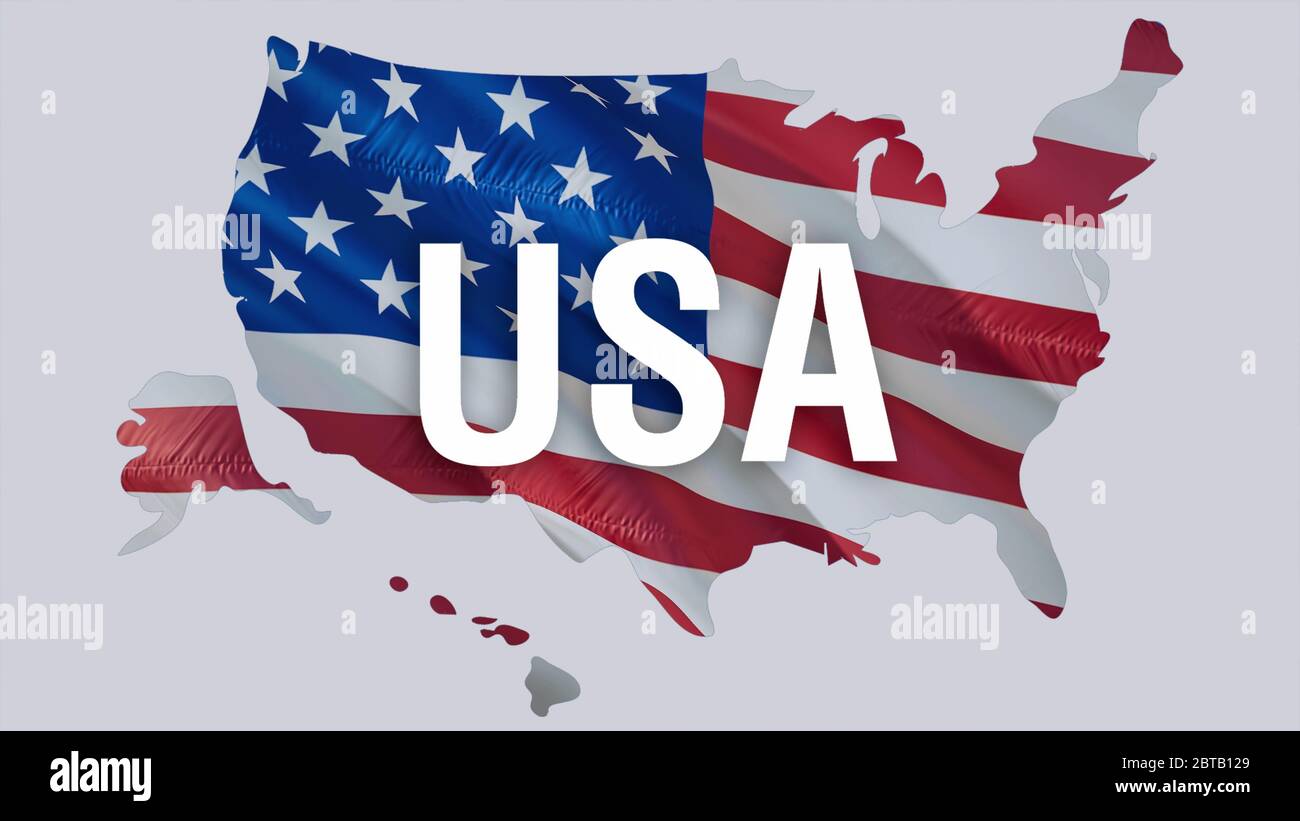 Federal Bureau of Investigation FBI flag USA flag waving in wind ...