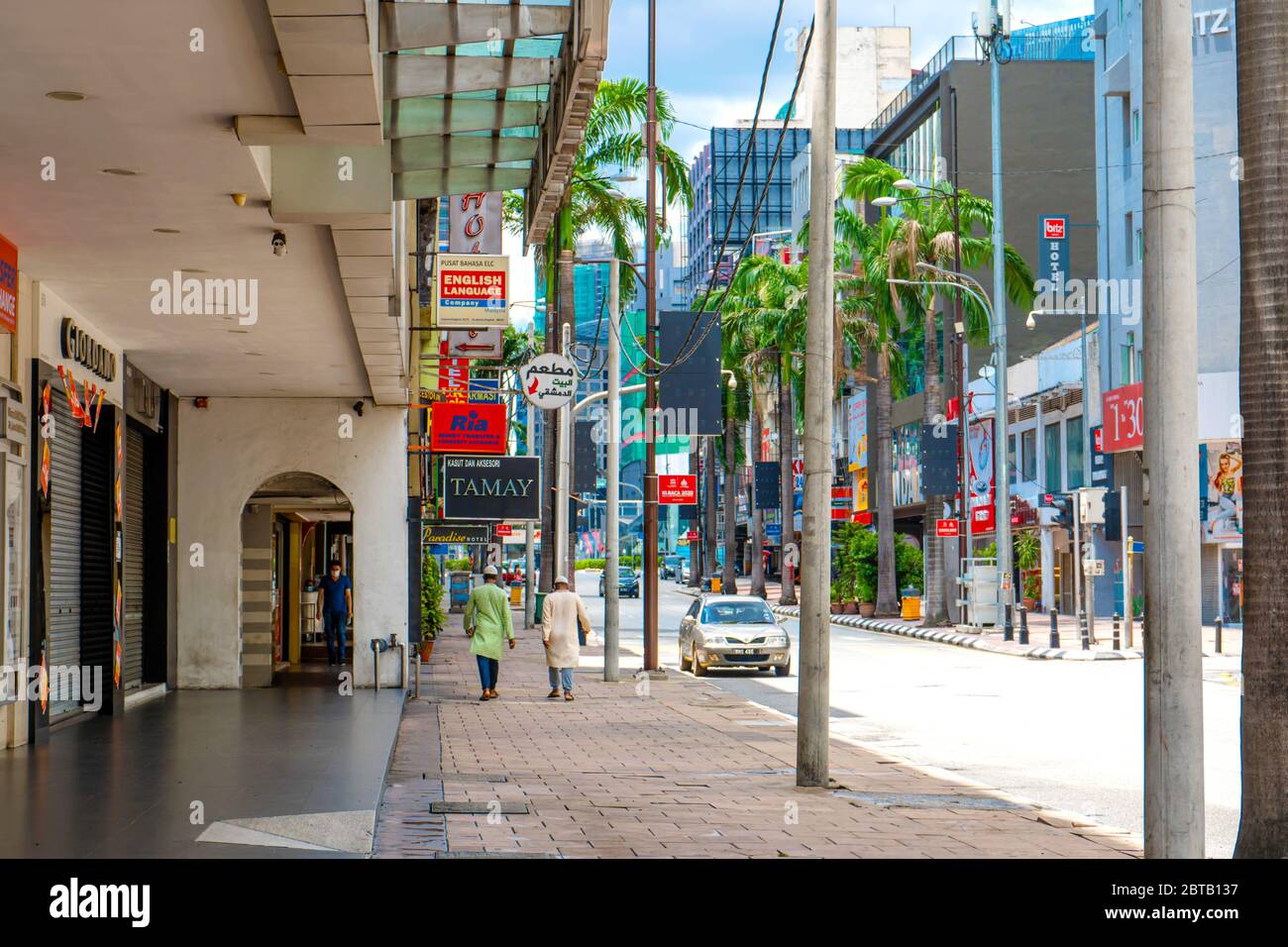 Streets of Kuala Lumpur. Modern Malaysia. Beautiful clean streets of a ...