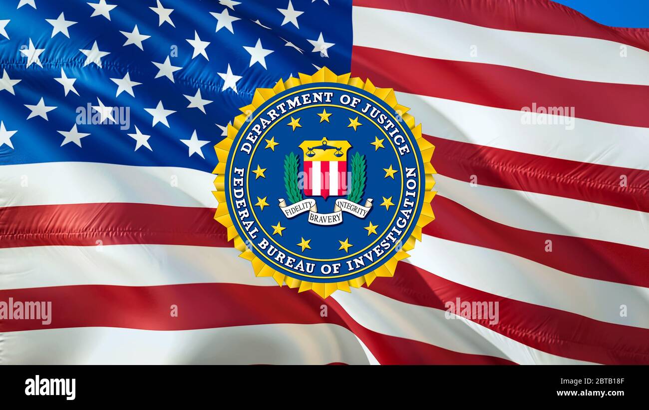Federal Bureau of Investigation flag United States USA FBI flag waving ... Federal Bureau of Investigation flag United States USA FBI flag waving ...