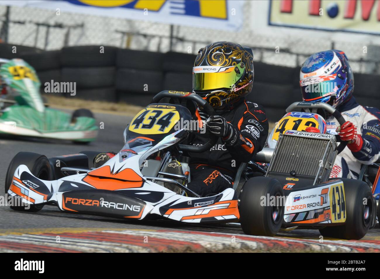 Robert Shwartzman karting career Stock Photo - Alamy