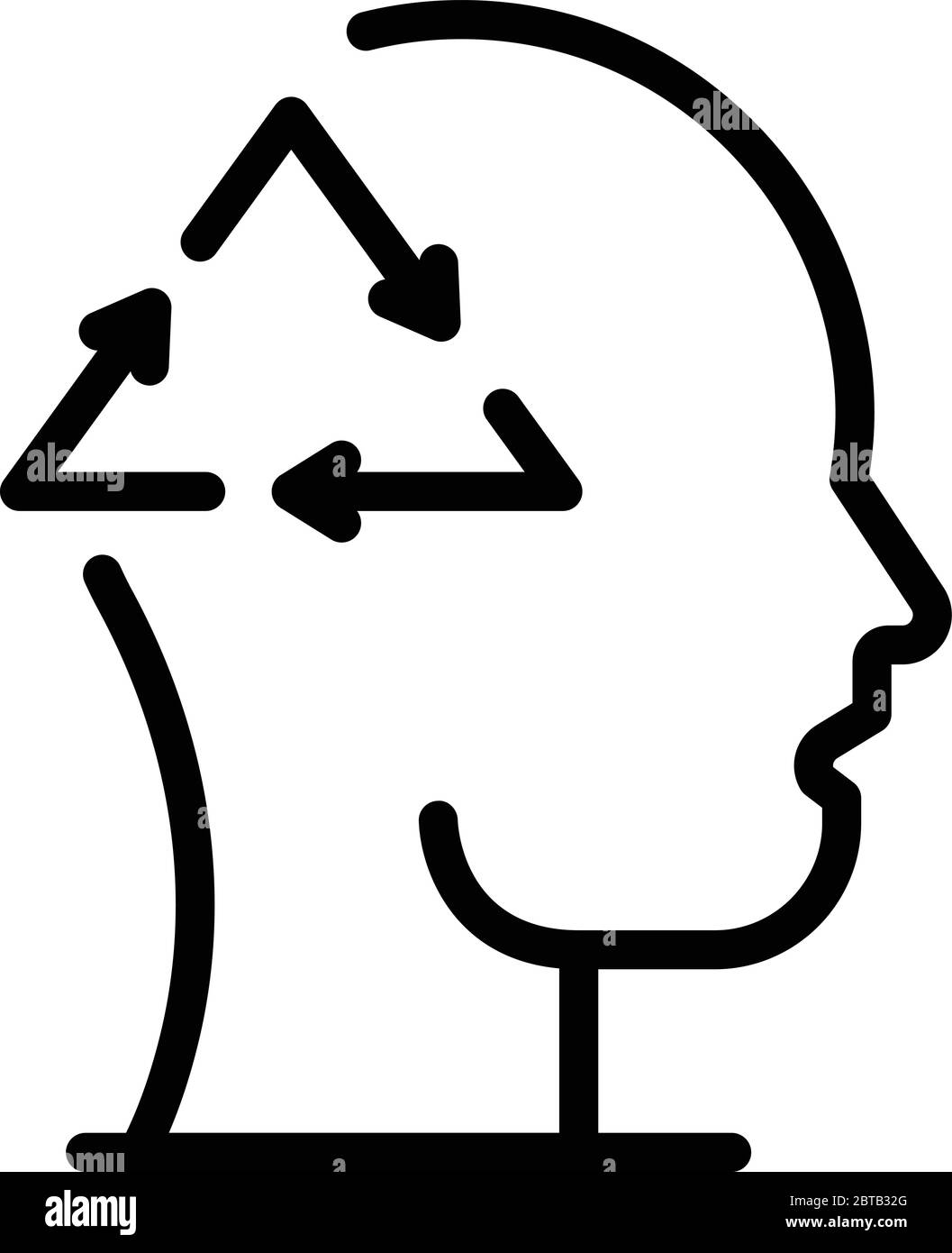 Black head loop Stock Vector Images - Alamy