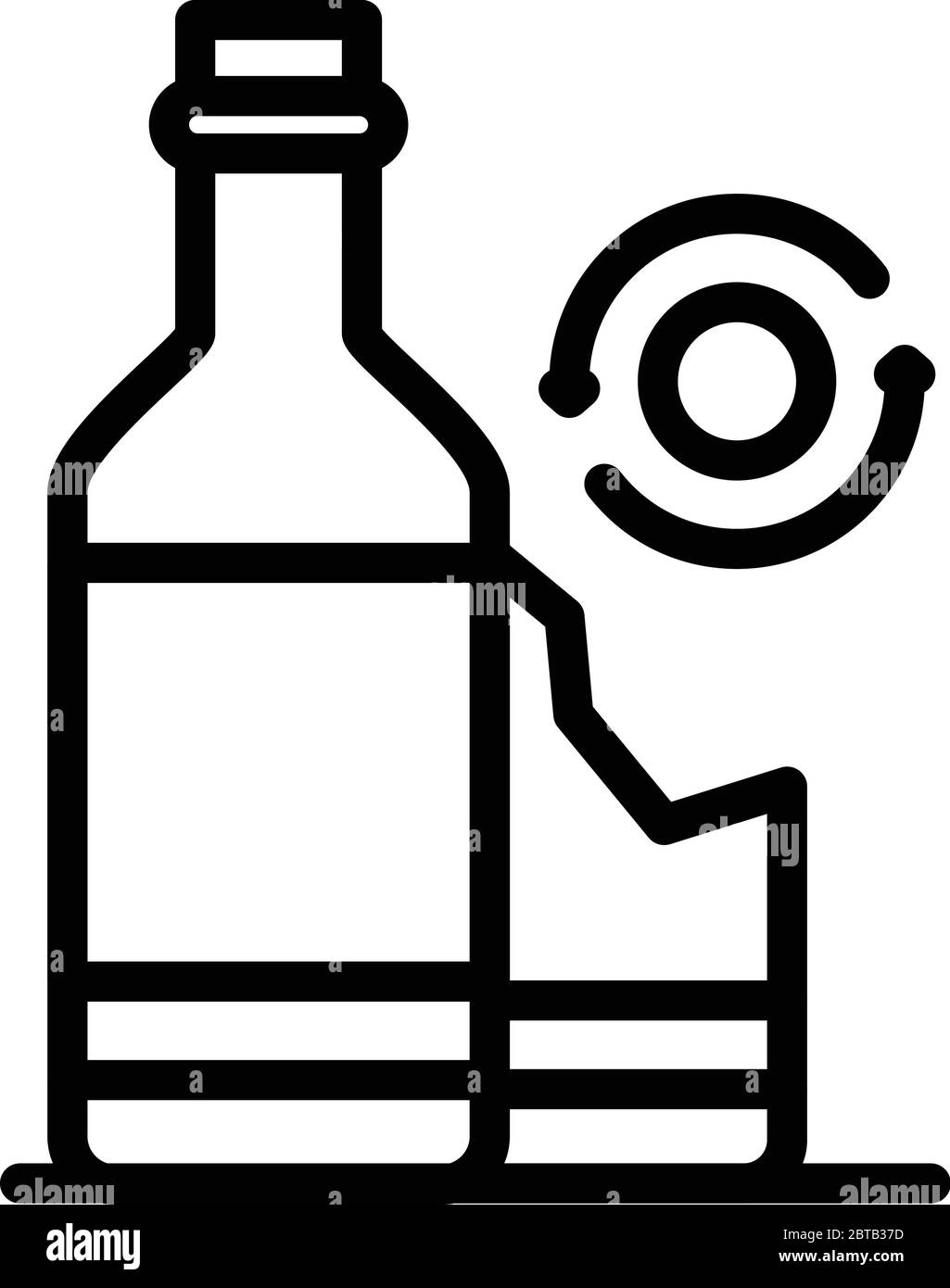 Glass recycling icon, outline style Stock Vector Image & Art - Alamy