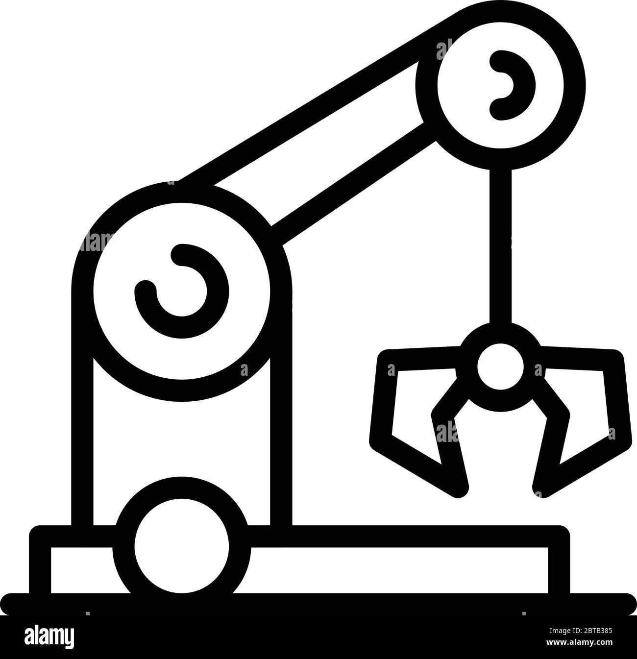 Crane arm icon, outline style Stock Vector Image & Art - Alamy