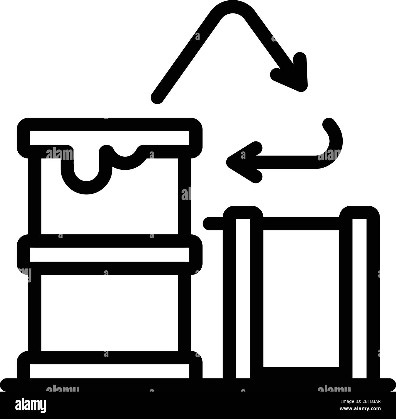 Oil barrels icon, outline style Stock Vector Image & Art - Alamy