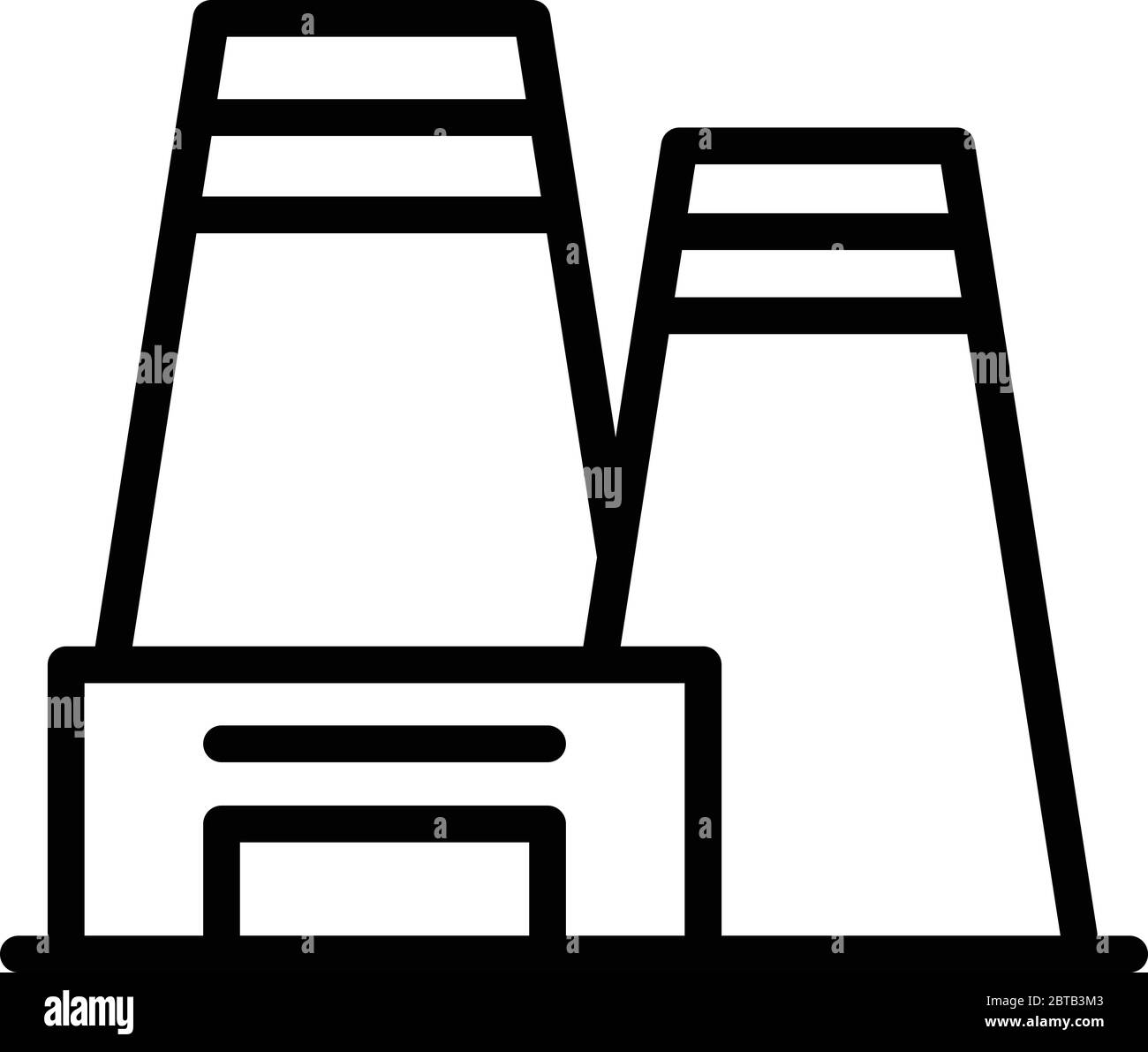 Processing plant icon, outline style Stock Vector Image & Art - Alamy
