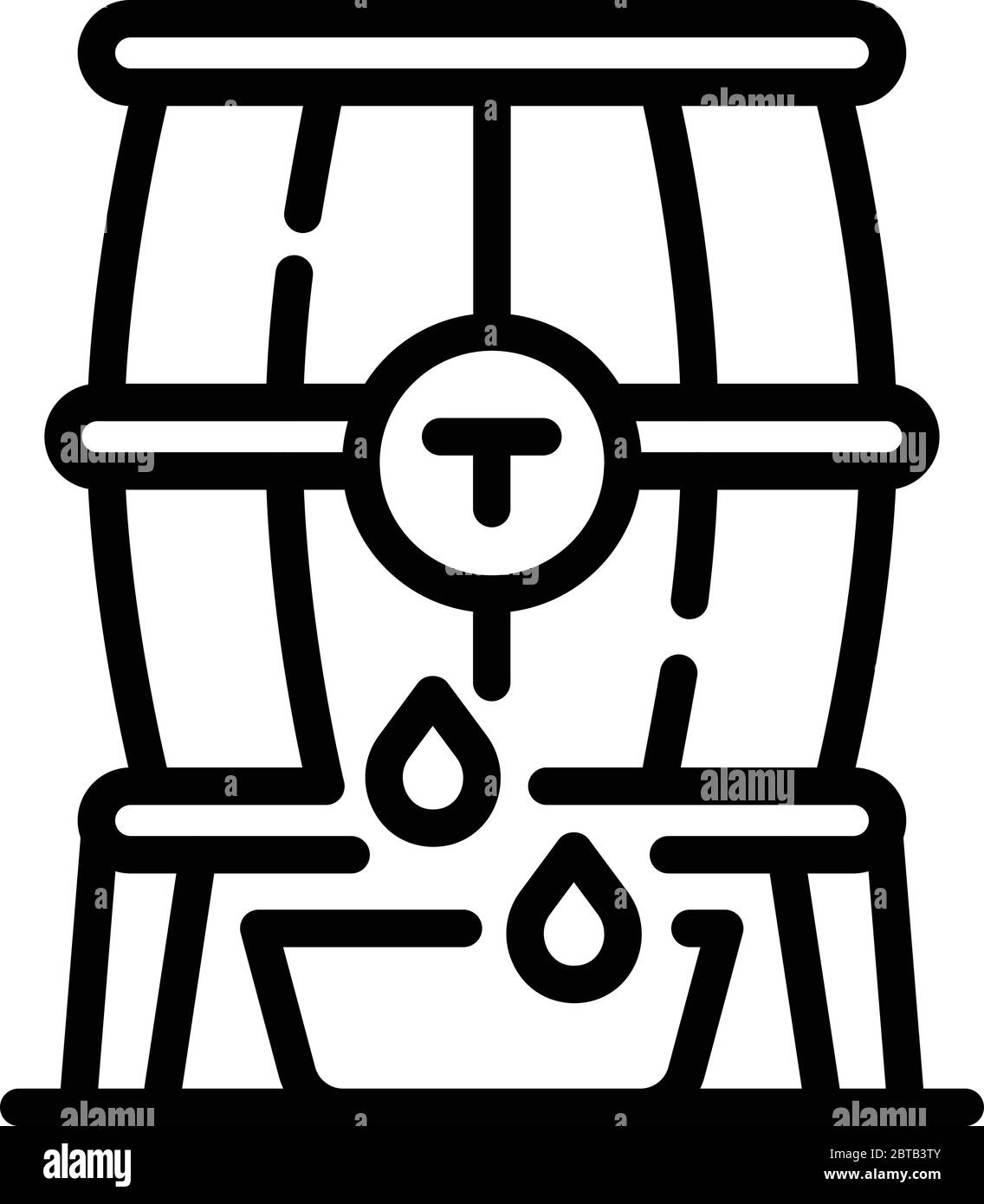 Barrel brandy icon outline Stock Vector Images - Alamy