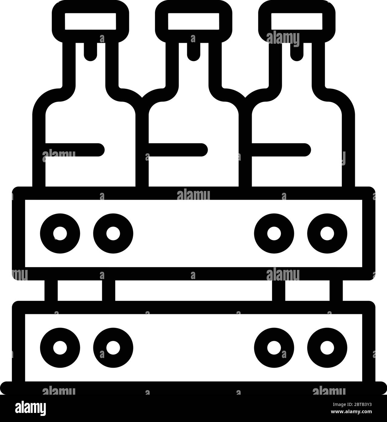 Box with alcohol icon, outline style Stock Vector Image & Art - Alamy
