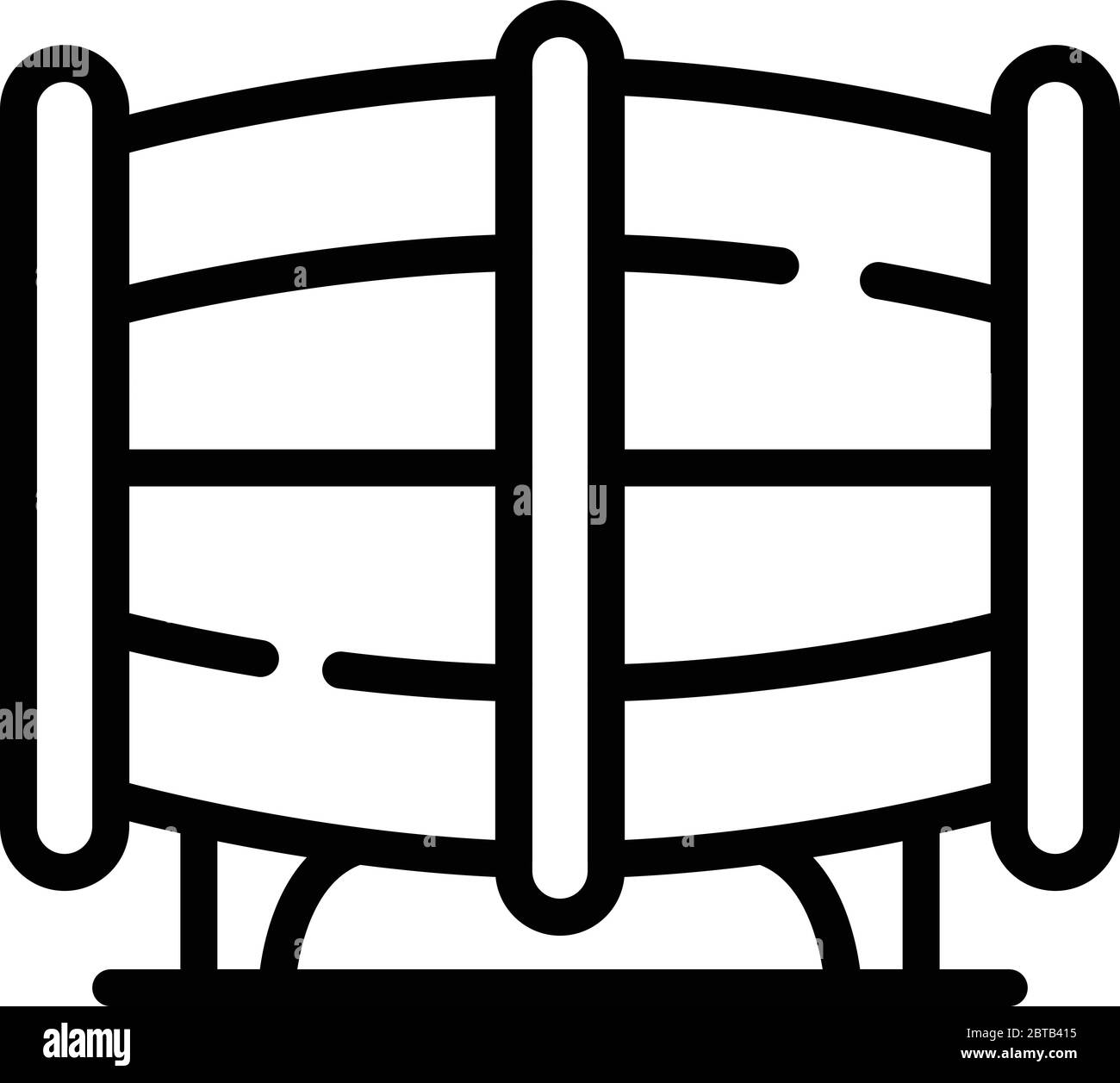 Barrel of rum icon, outline style Stock Vector Image & Art - Alamy