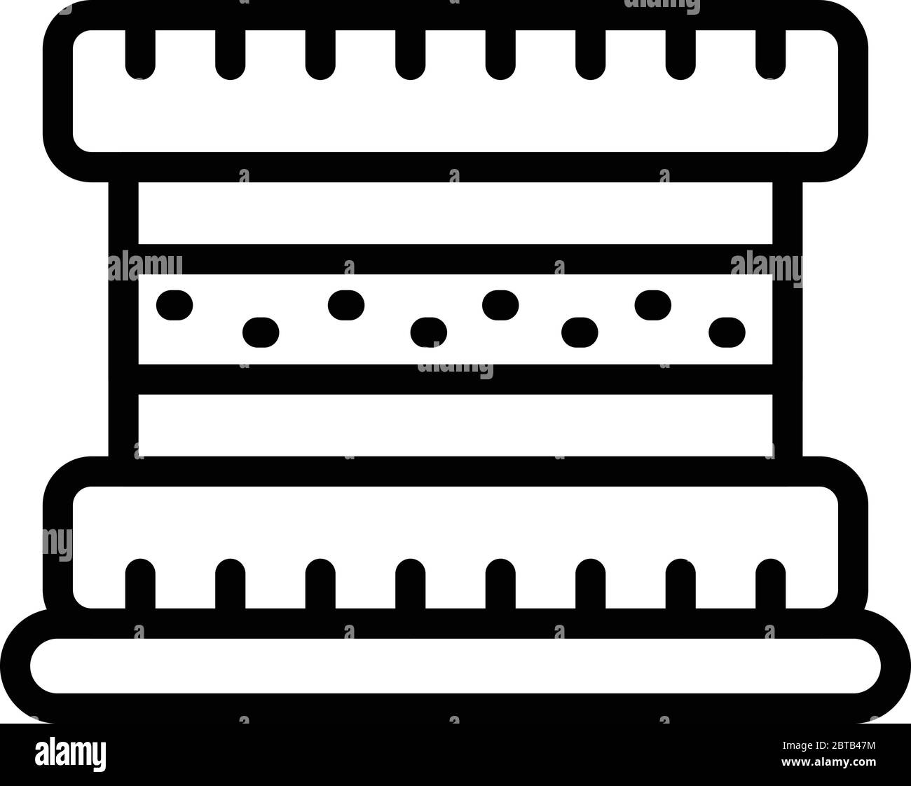 Layered cake icon, outline style Stock Vector Image & Art - Alamy