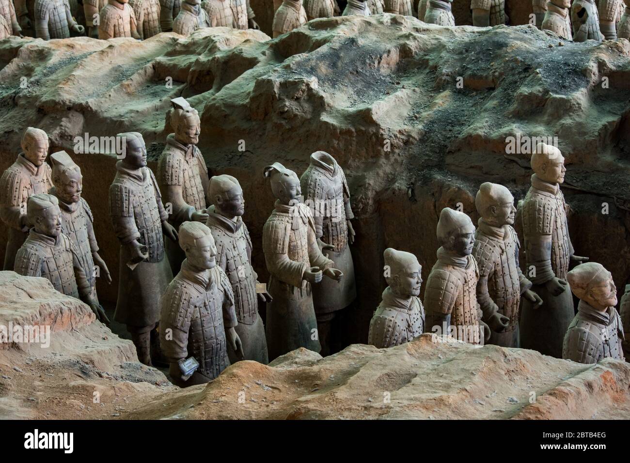 Terracotta Army, excavated terracotta sculptures depicting the armies ...