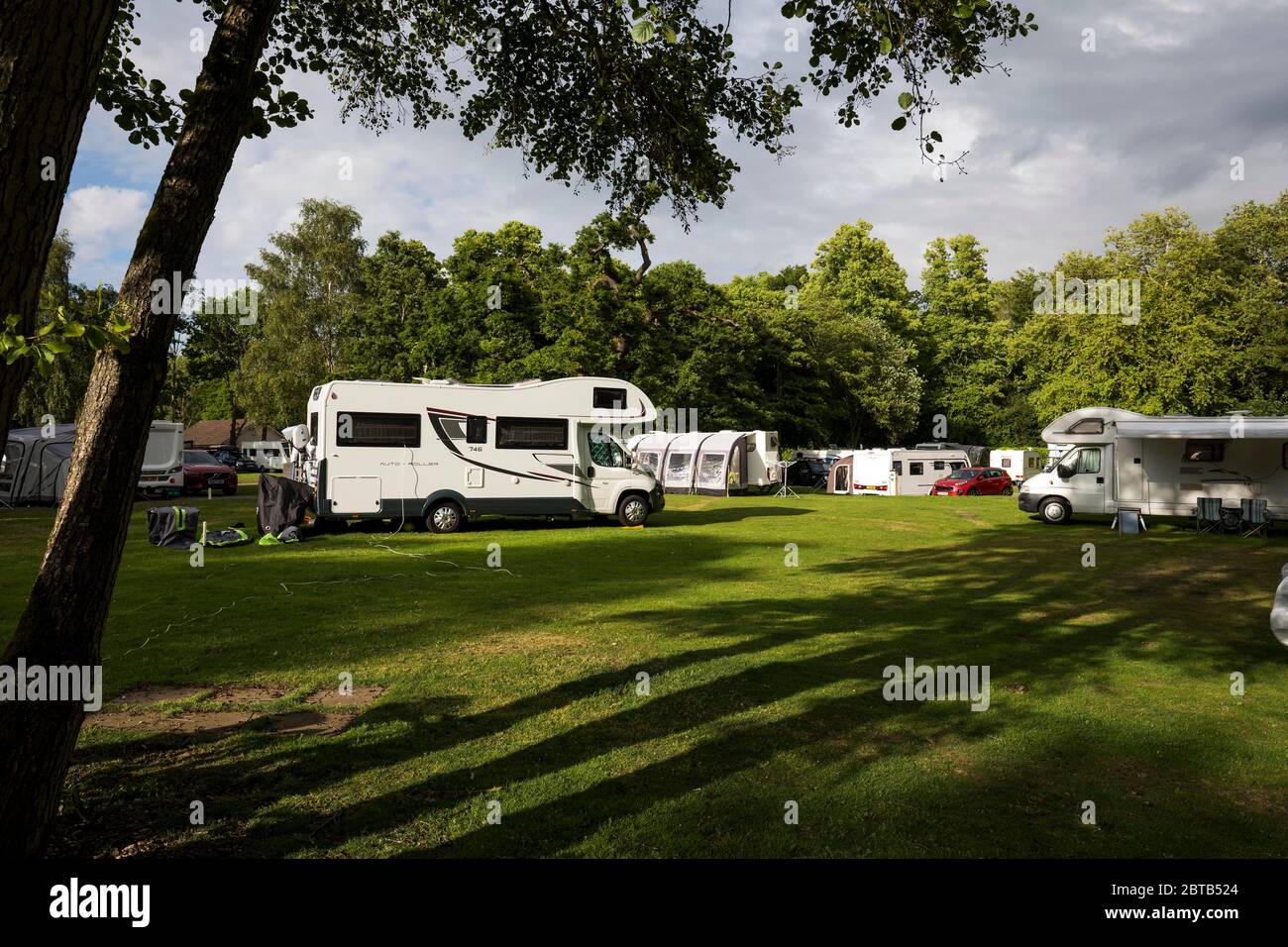Henley on Thames; Caravan and Motorhome Site; UK Stock Photo - Alamy