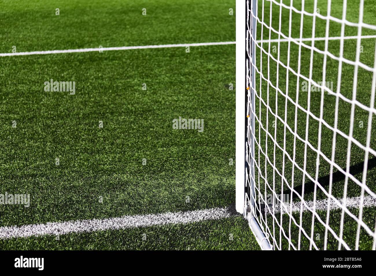 Empty goal football ground hi-res stock photography and images - Alamy