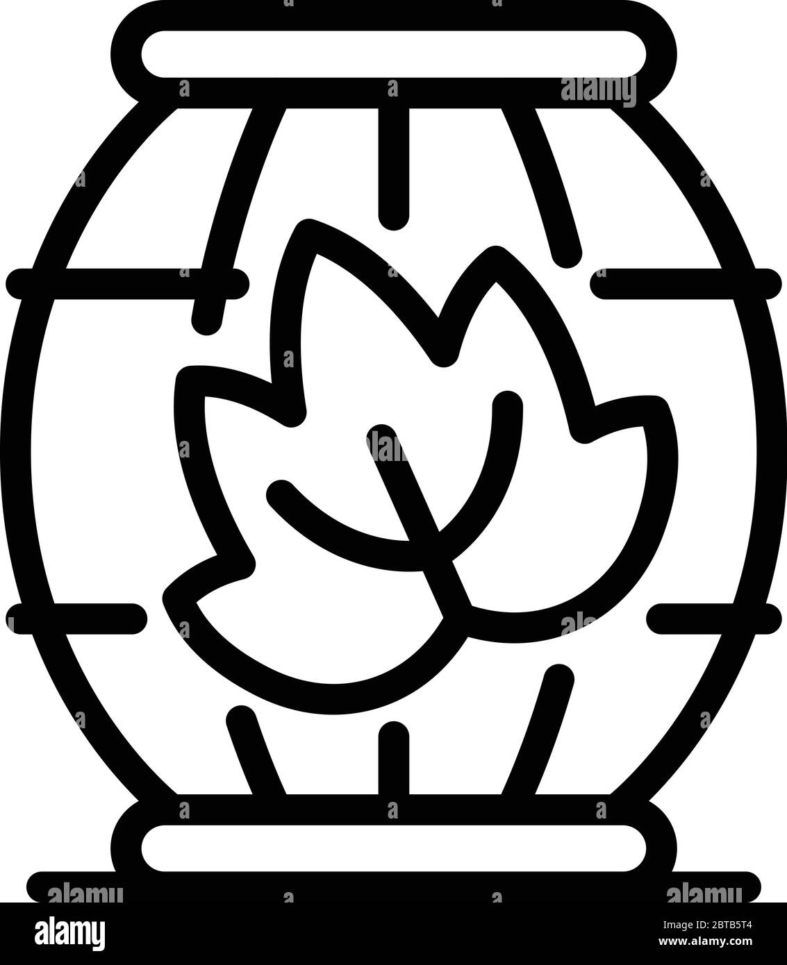 Line wood barrel grape Stock Vector Images - Alamy