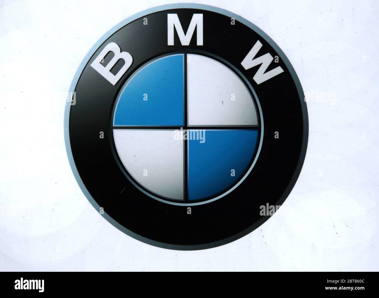 BMW motor company logo seen at a car dealership Stock Photo - Alamy