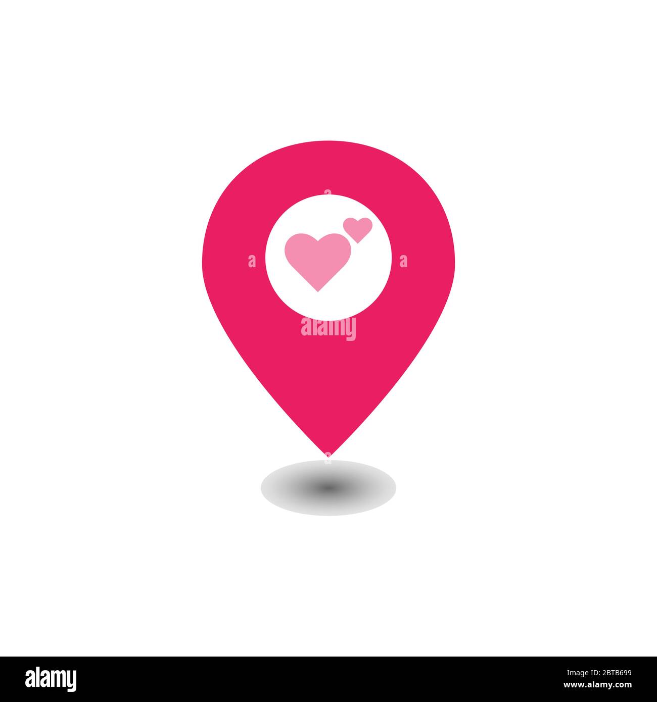 map pointer heart vector design template illustration Stock Vector Image & Art - Alamy