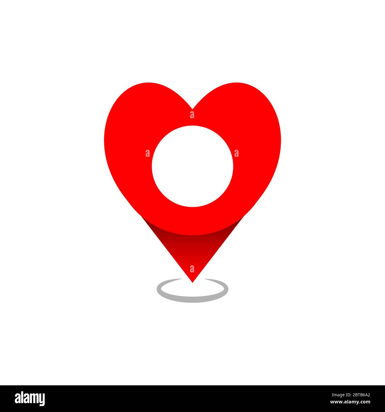map pointer heart vector design template illustration Stock Vector Image & Art - Alamy