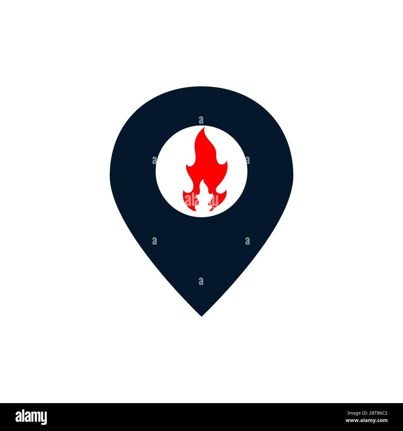 map pointer fire vector design template illustration Stock Vector Image ...