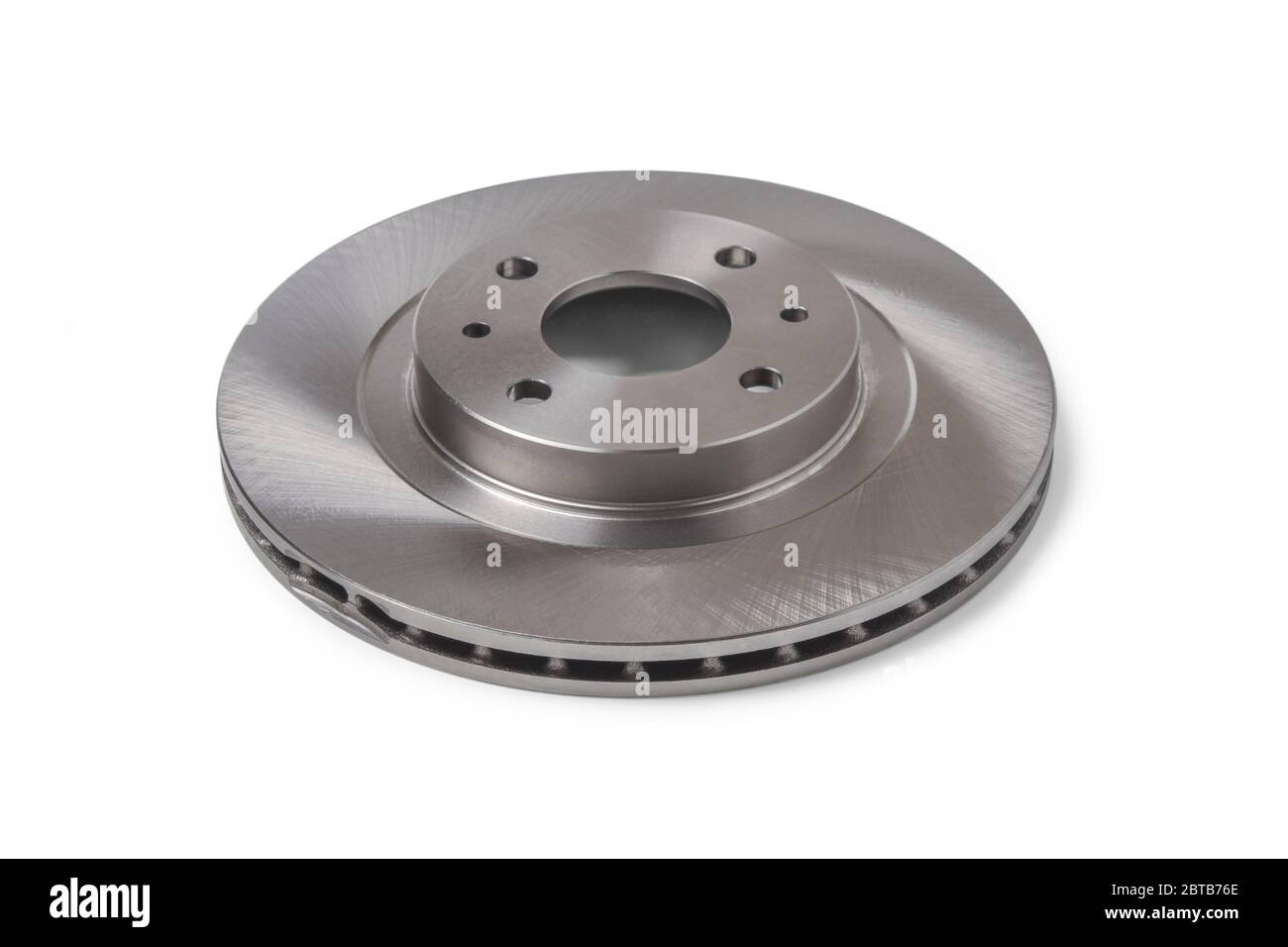 Passenger car front brake disc isolated on white background Stock Photo ...