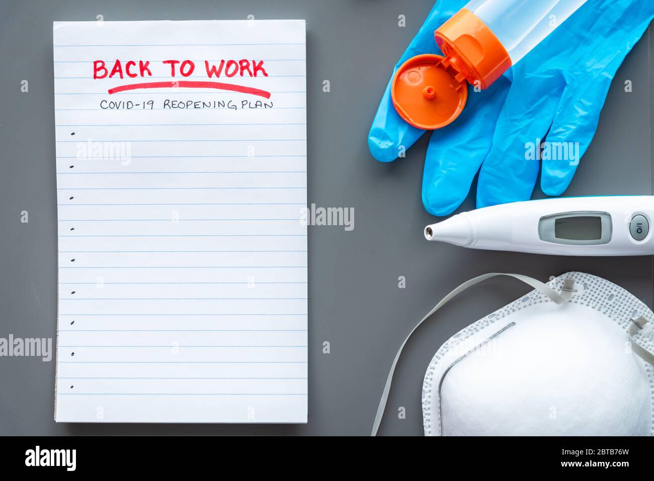 Concept photo of business making reopening plan during coronavirus ...