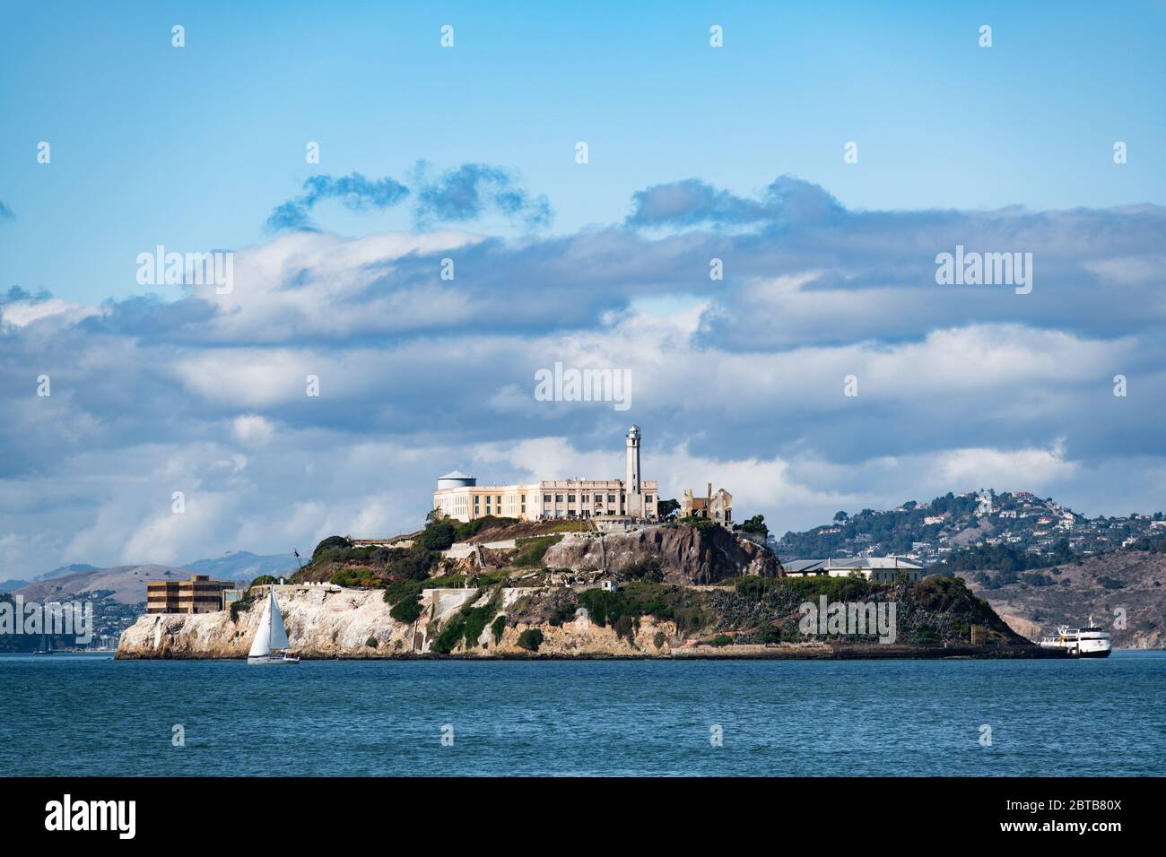 View on Alcatraz Island from pier 39 Stock Photo - Alamy
