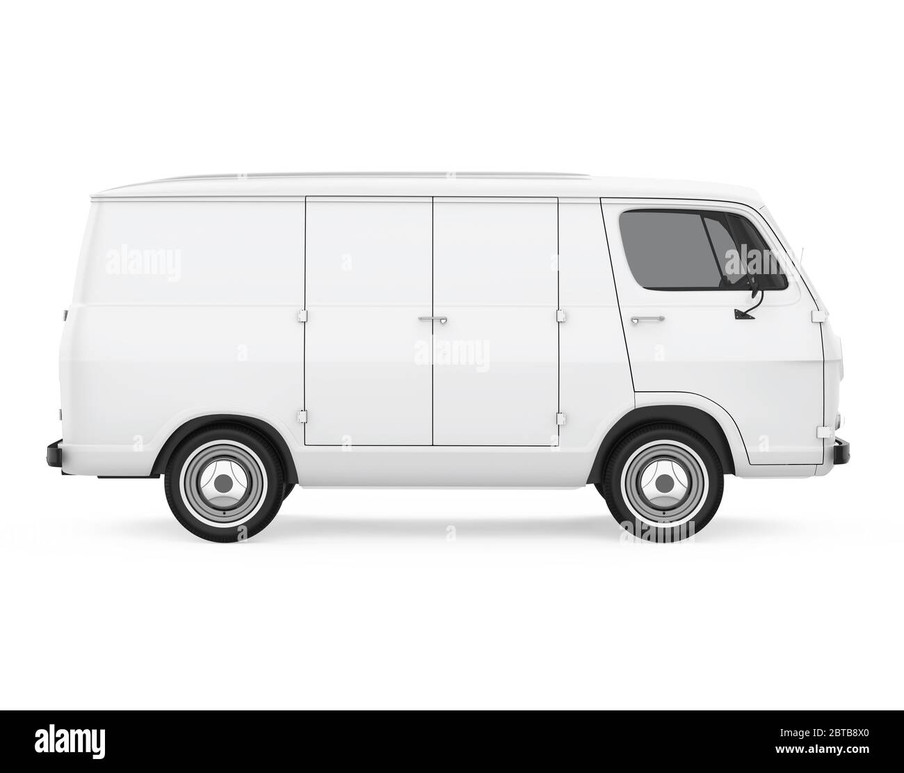 Old Van Isolated Stock Photo - Alamy