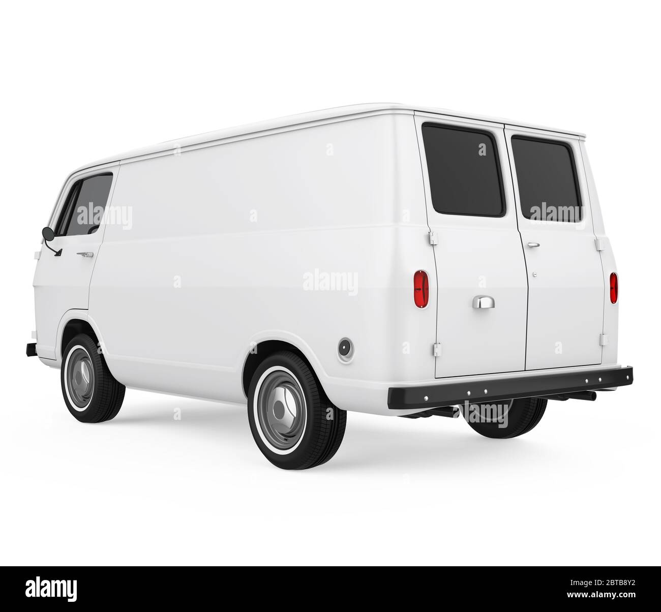 Old Van Isolated Stock Photo - Alamy