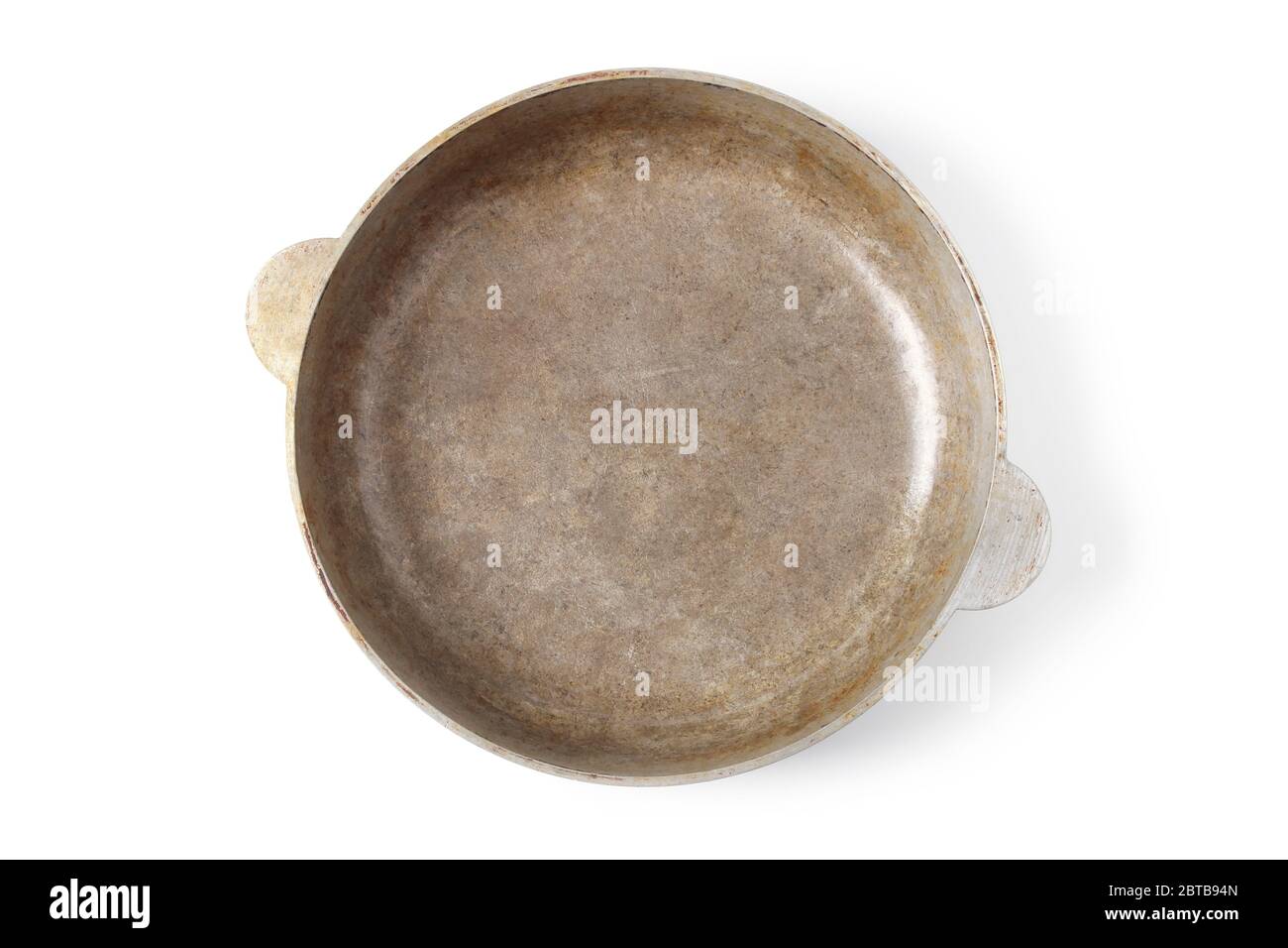 Empty pan old top view Cut Out Stock Images & Pictures - Alamy