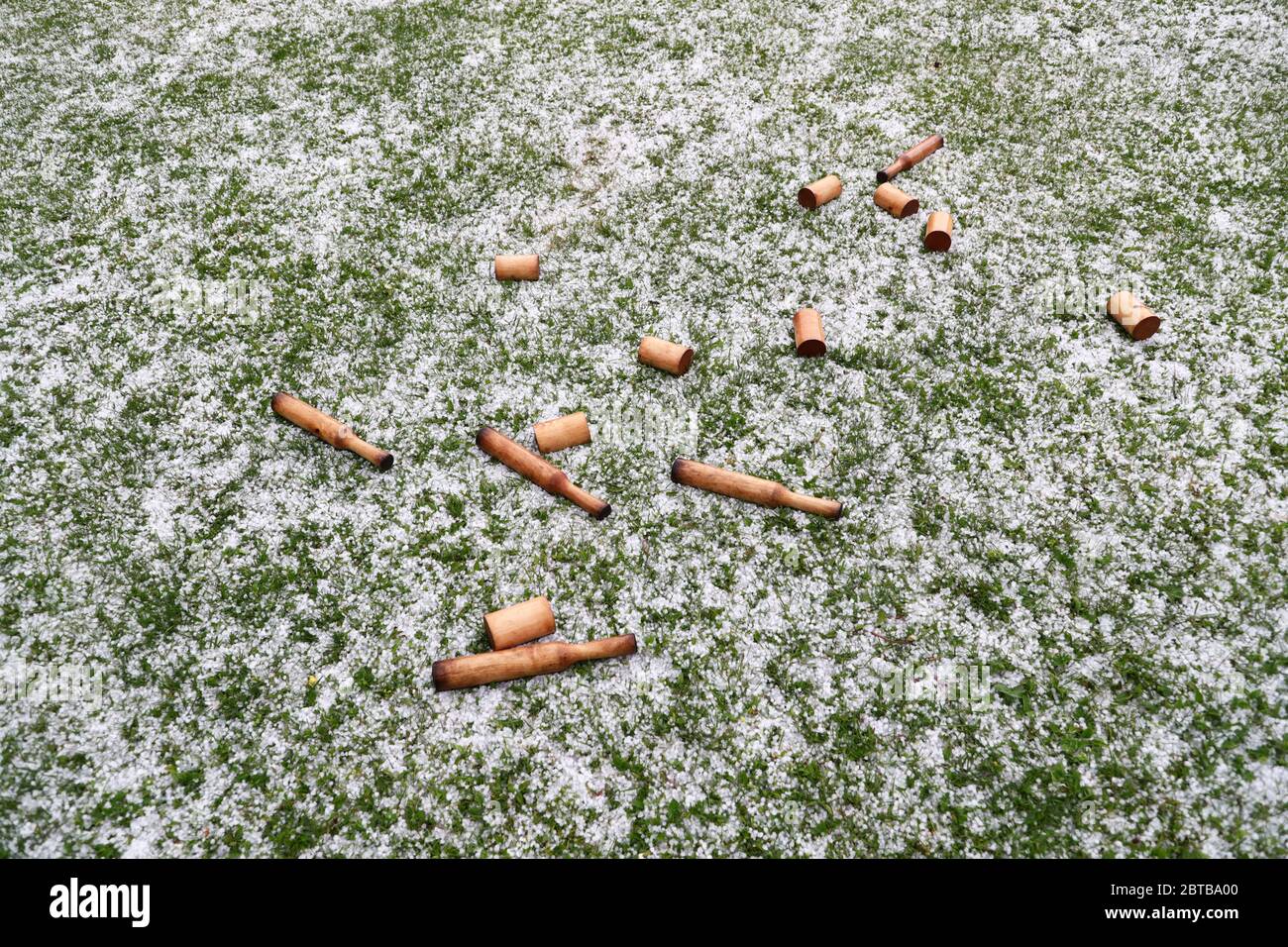 Wodden batons hi-res stock photography and images - Alamy