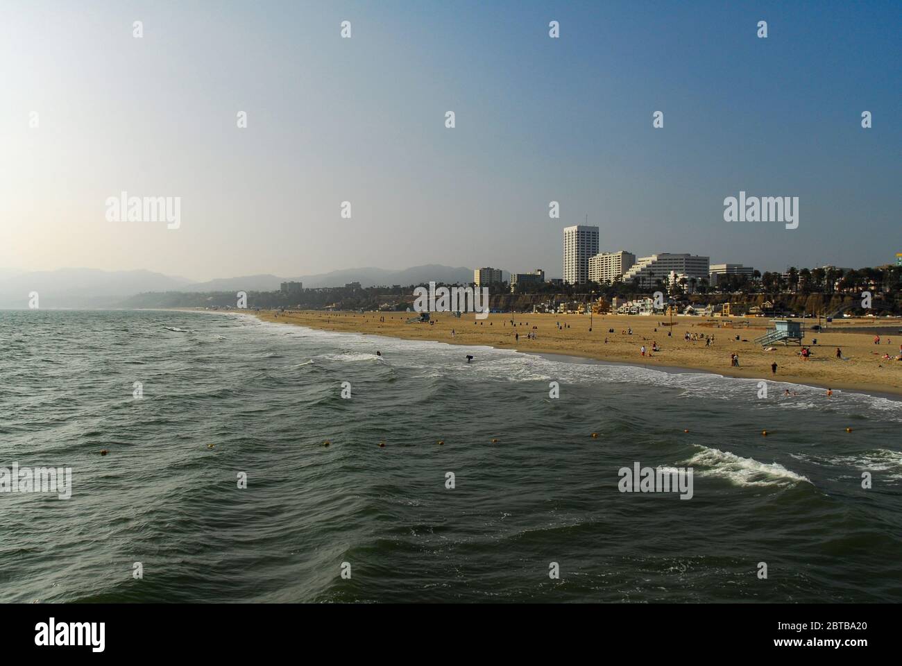 Santa Monica Beach in Los Angeles, California, USA Stock Photo - Alamy