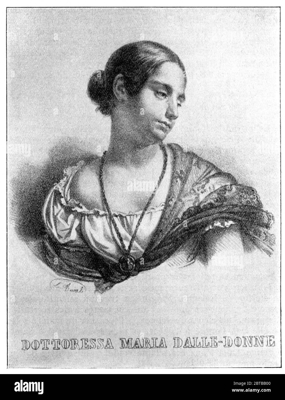1830 c, ITALY: The italian woman anatomist doctor MARIA DELLE DONNE ...