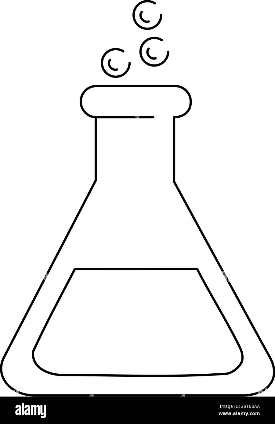 Cartoon science experiment bubble Black and White Stock Photos & Images ...