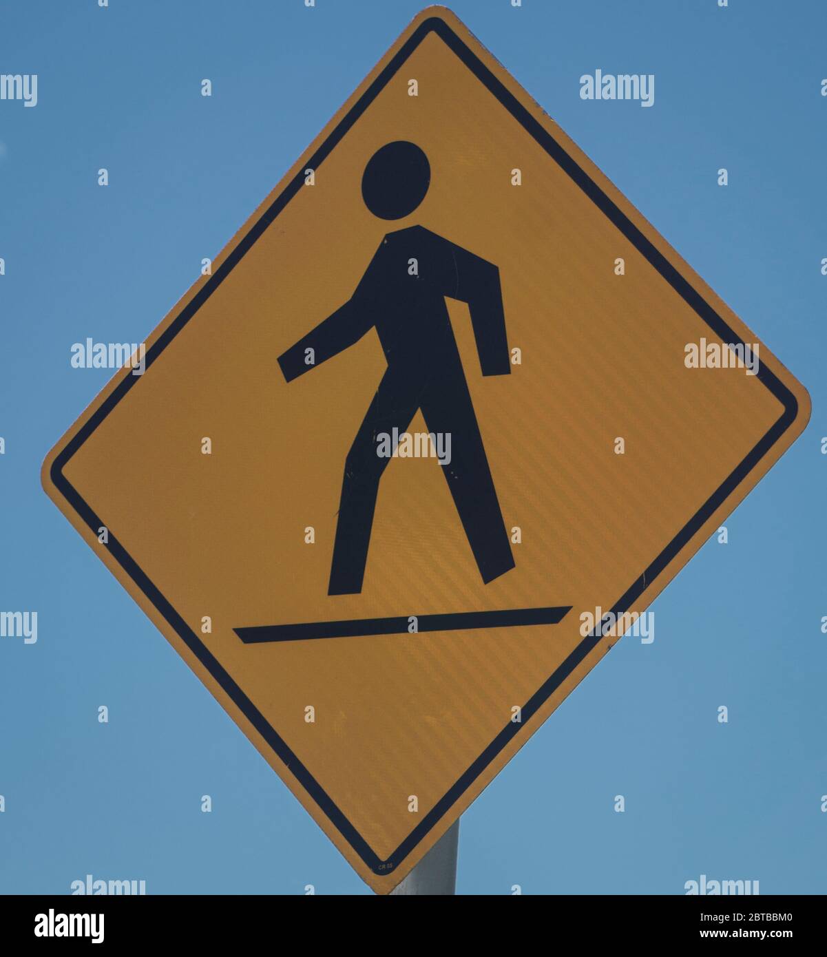 Crosswalk safety sign warning people hi-res stock photography and ...