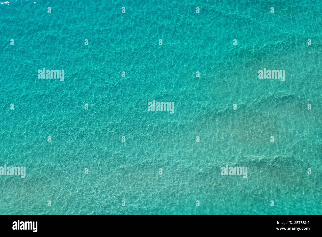 Aerial view of clear shallow water on sand bar off Miami Beach, Florida ...