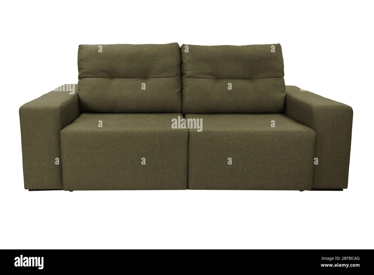 Studio shot of a beautiful modern sofa isolated on white background ...