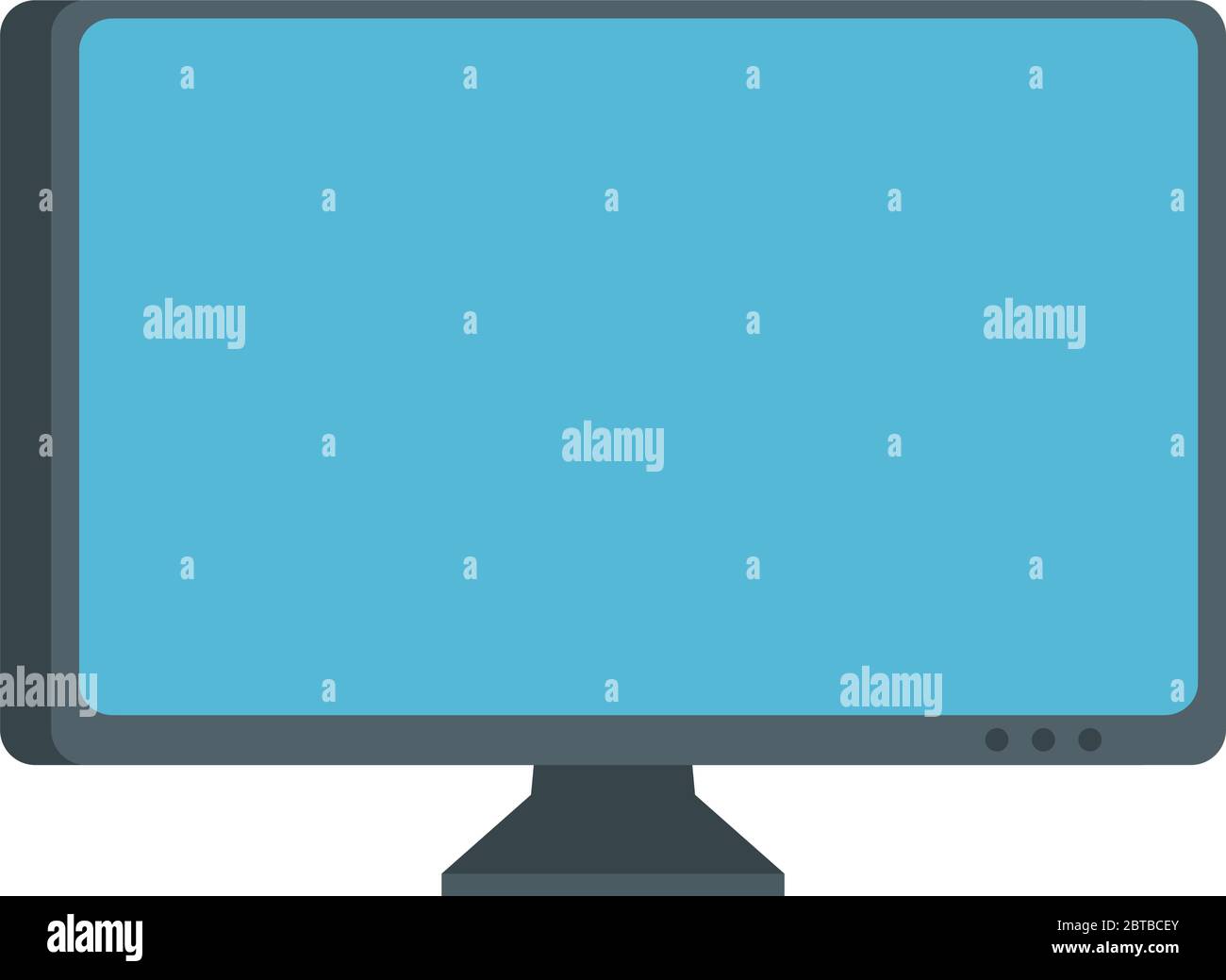 computer screen isolated on a white background Stock Vector Image & Art ...