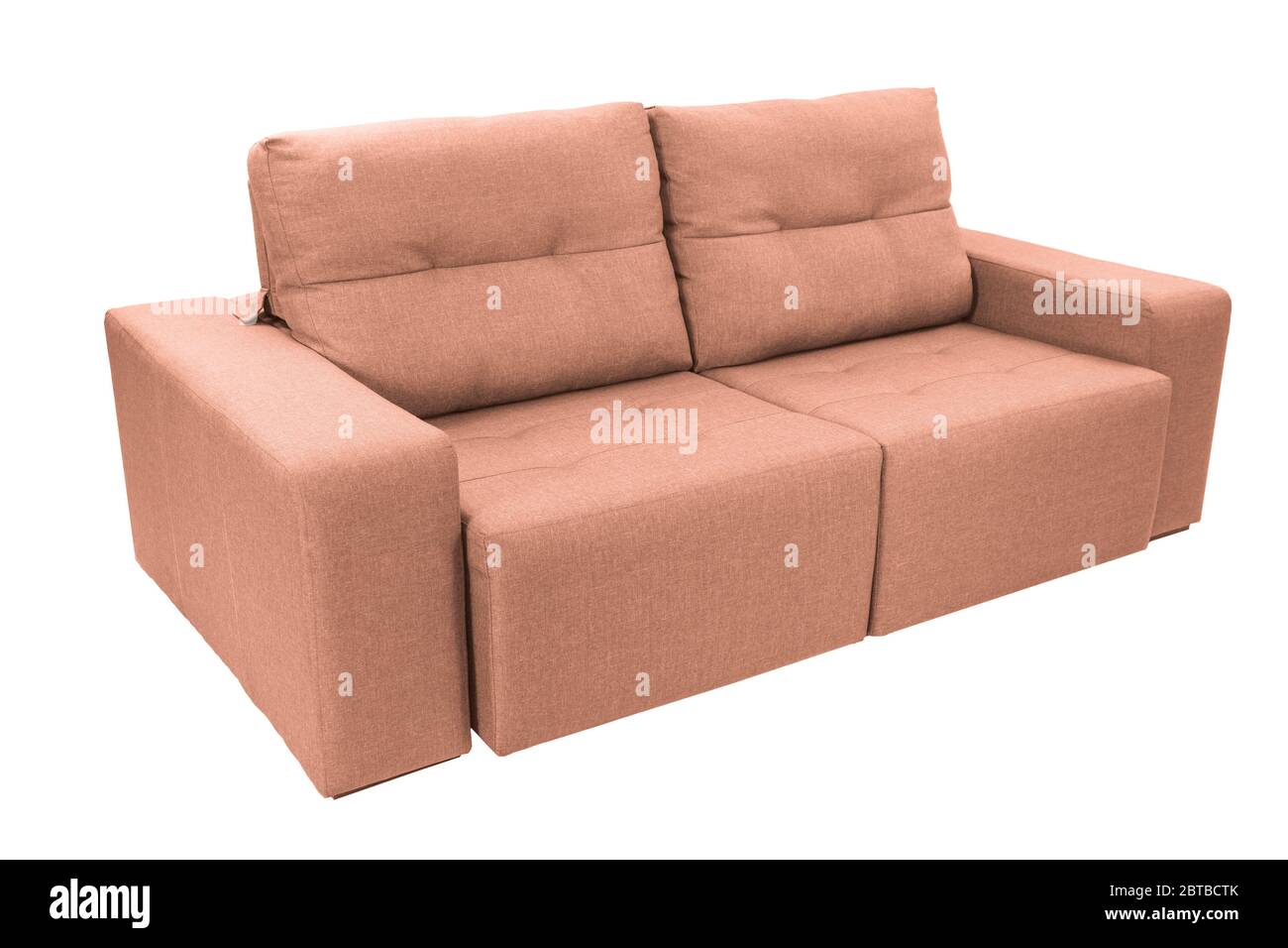 Studio shot of a beautiful modern sofa isolated on white background ...