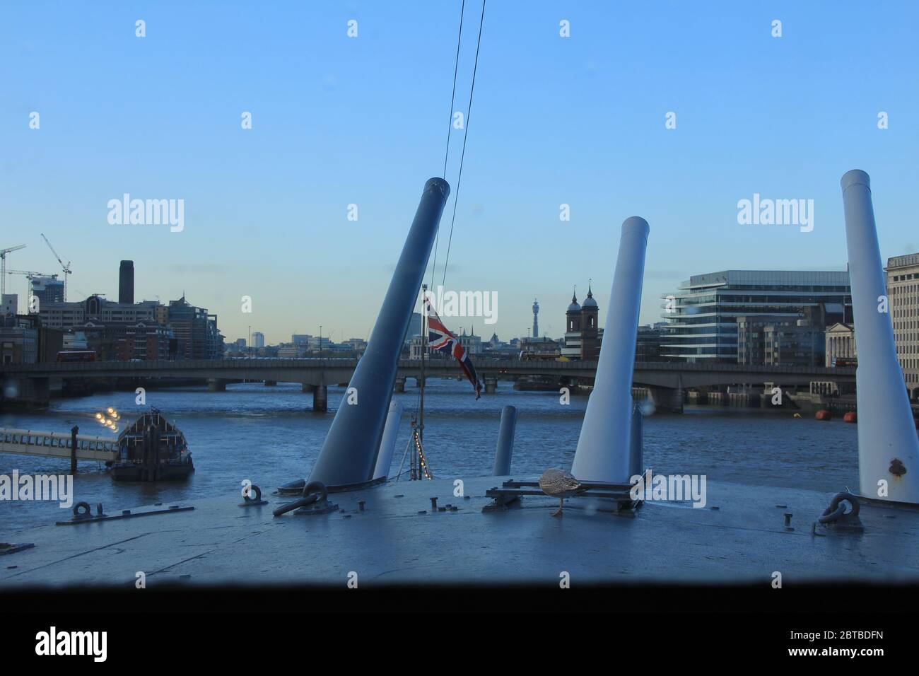 HMS Belfast. Second World War Royal Navy warship Stock Photo - Alamy