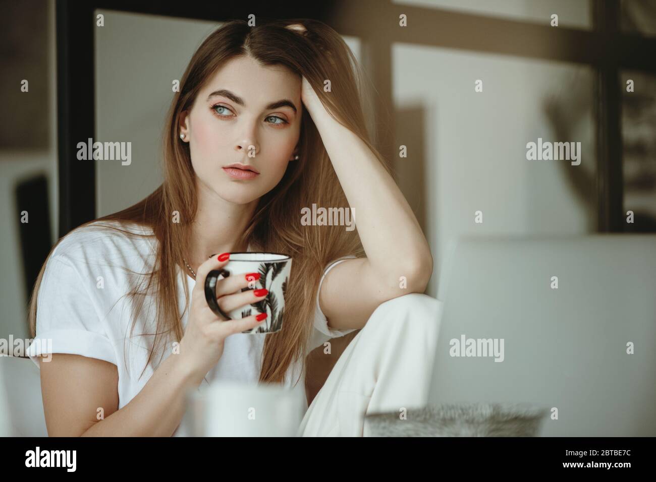 Beautiful young people chatting in hi-res stock photography and images ...