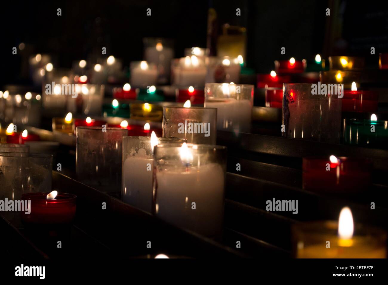 Church candle holders hi-res stock photography and images - Alamy