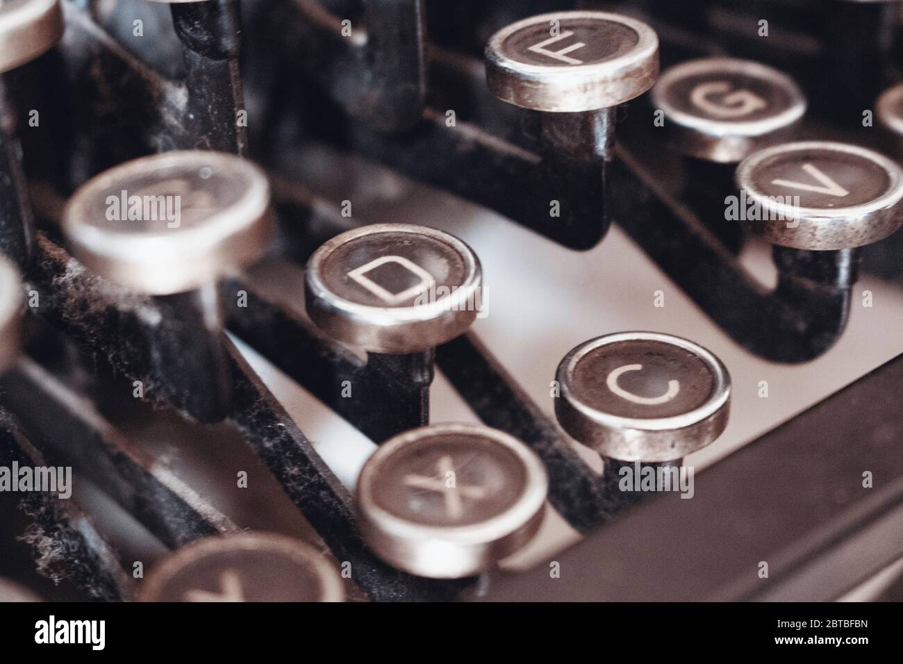 Classic retro typewriter letters Stock Photo - Alamy