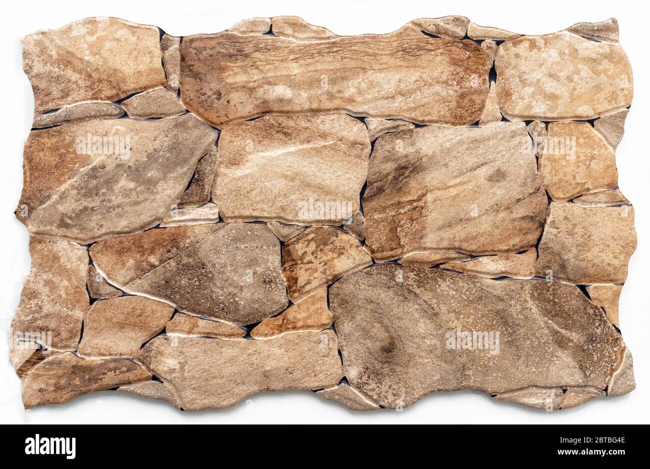 Texture of yellow-brown facade stone for exterior decoration of the ...