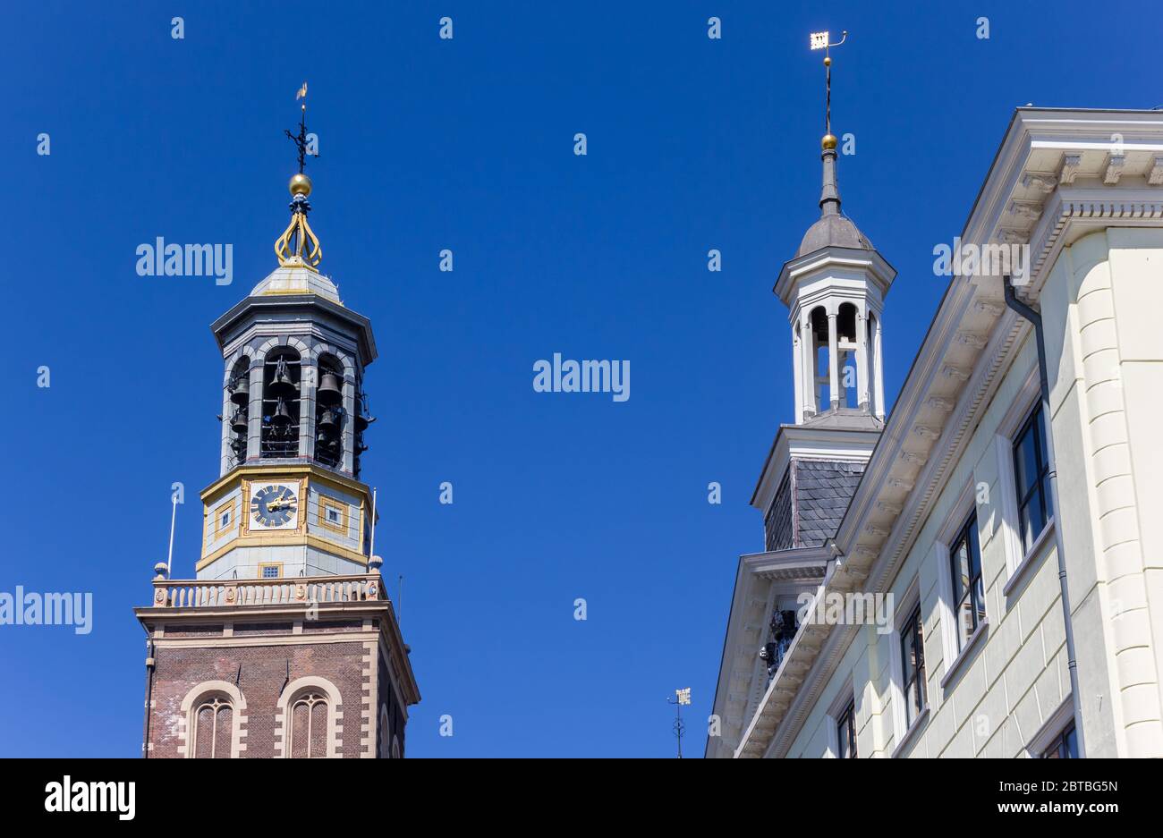 Historic towers in the center of Kampen, Netherlands Stock Photo - Alamy