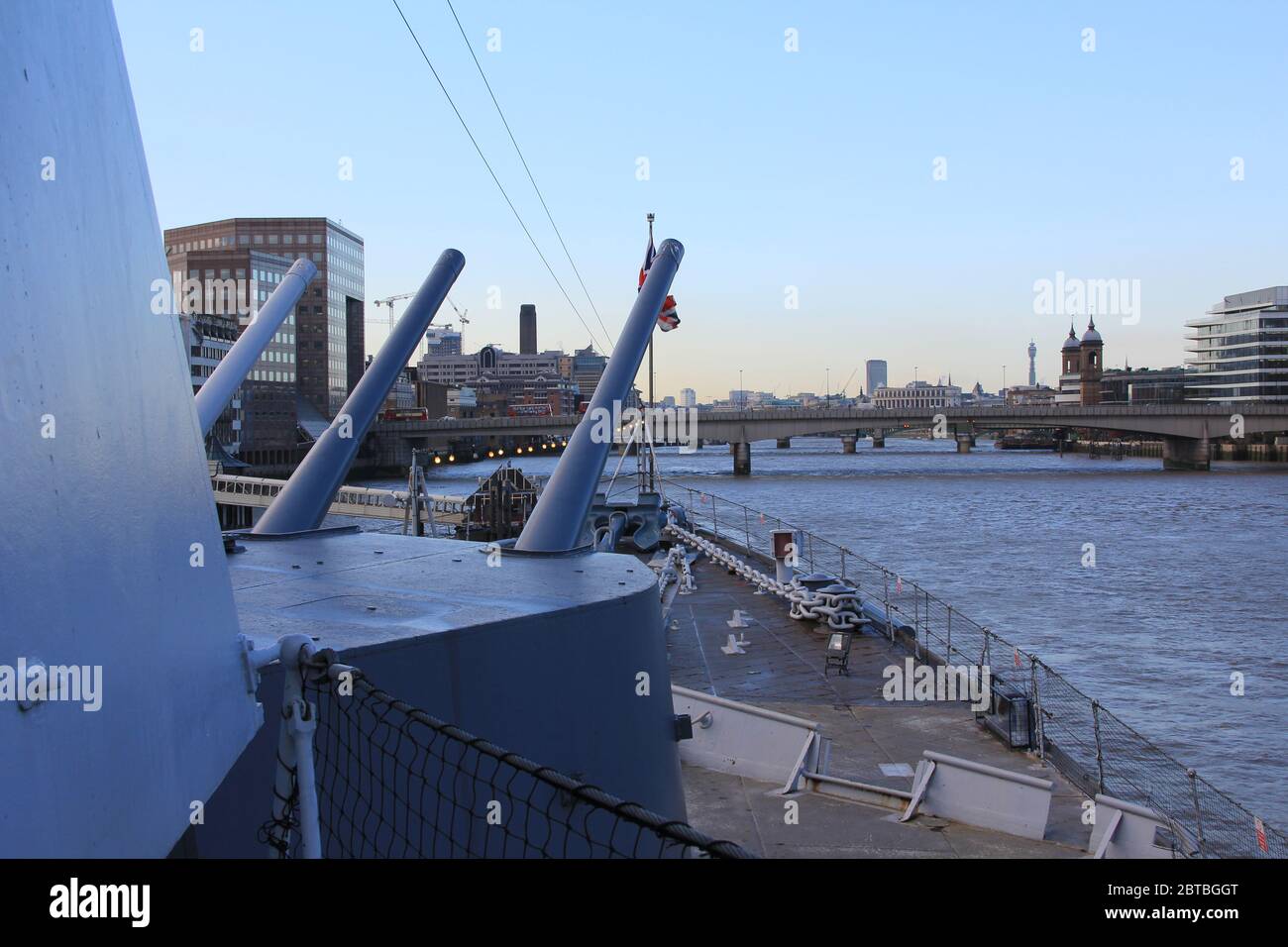 HMS Belfast. Second World War Royal Navy warship Stock Photo - Alamy