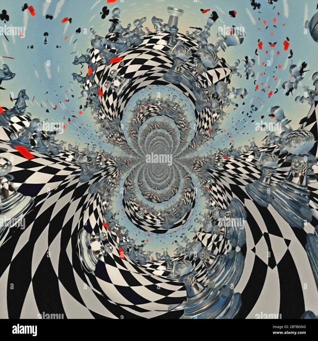 Chess illusion hi-res stock photography and images - Alamy