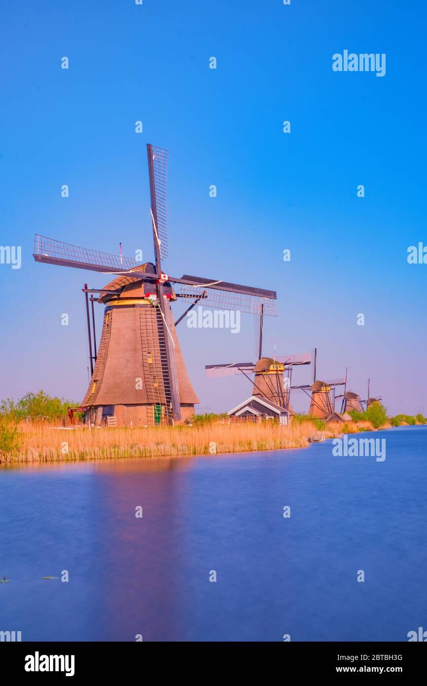 windmills in holland Stock Photo - Alamy