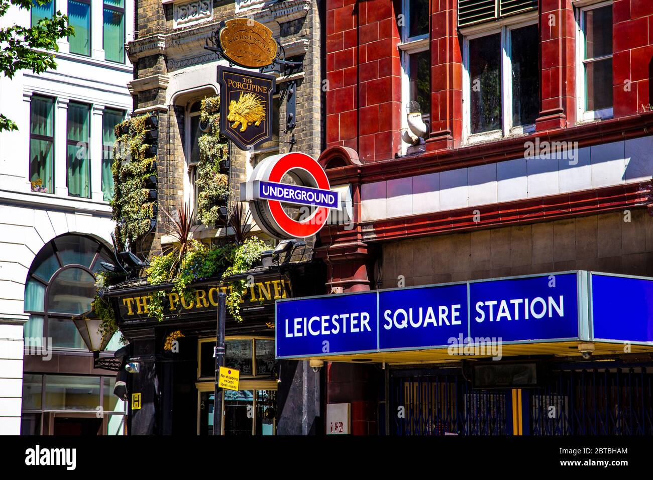 Leicester square station entrance hi-res stock photography and images ...