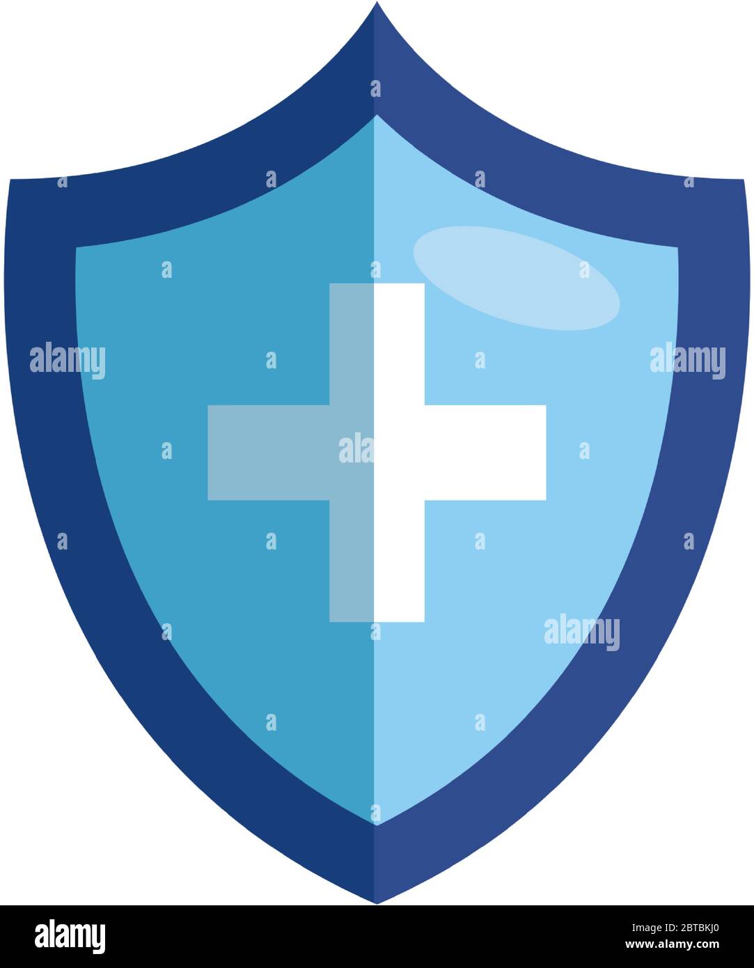 protect guard shield, with cross symbol Stock Vector Image & Art - Alamy